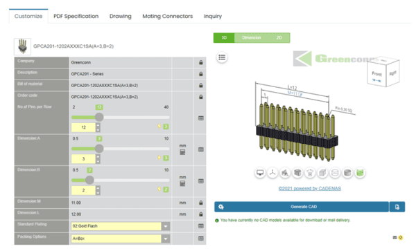 Interactive Design Module Simplifies Customization of Connectors